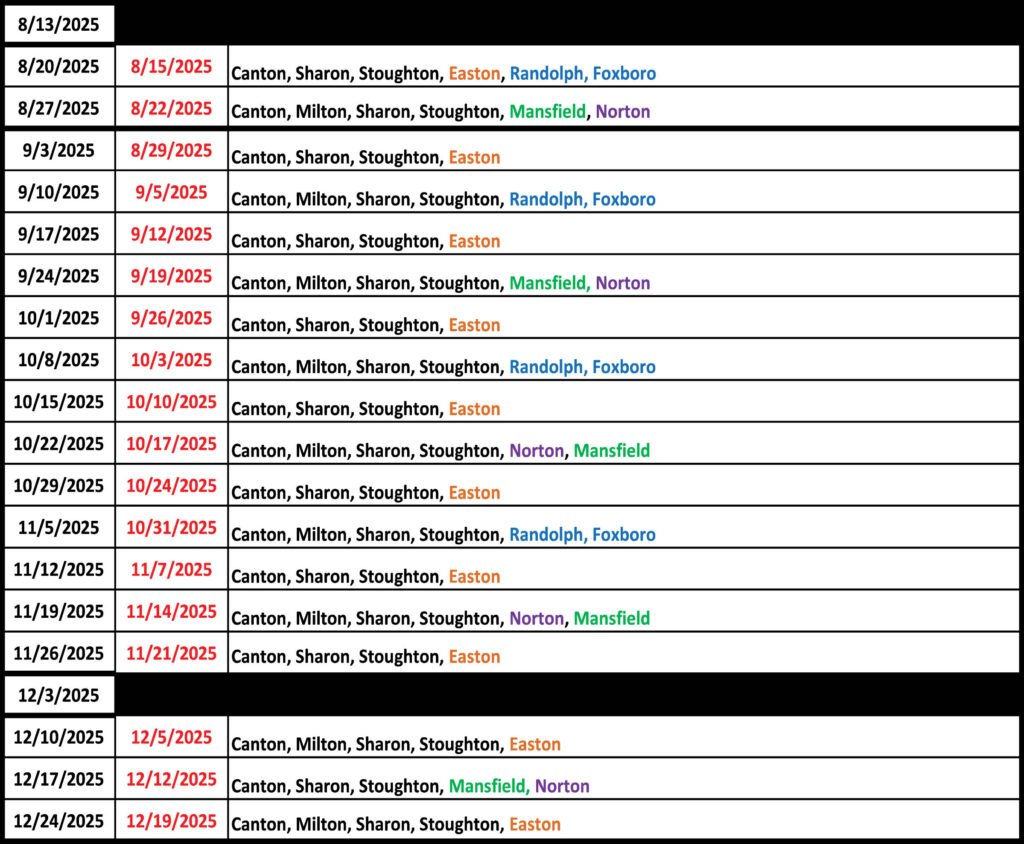 Publication Dates - Suburban Shopper Media